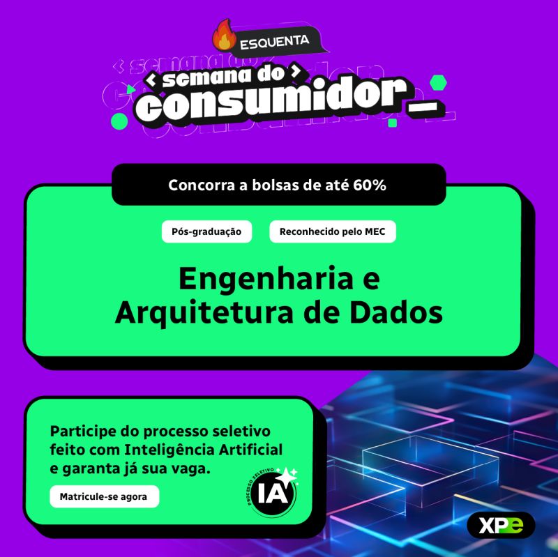 XP Educação no LinkedIn: Pós em Engenharia e Arquitetura de Dados - EAD ... XP Educação no LinkedIn: Pós em Engenharia e Arquitetura de Dados - EAD ...