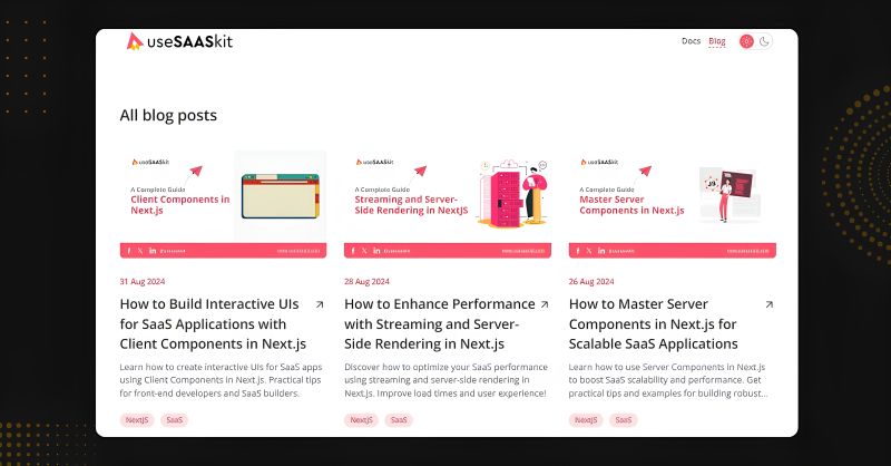 useSAASkit on LinkedIn: #nextjs #webdevelopment #javascript #react # ... useSAASkit on LinkedIn: #nextjs #webdevelopment #javascript #react # ...