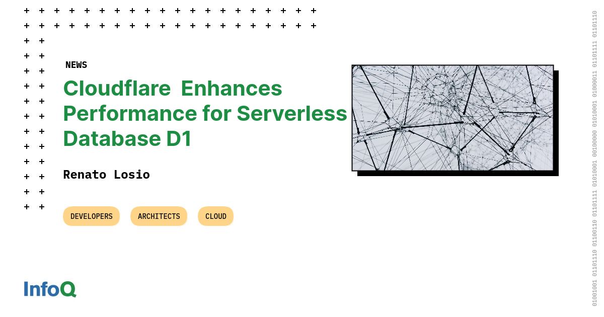 InfoQ on LinkedIn: #infoq #cloudcomputing #database #serverless InfoQ on LinkedIn: #infoq #cloudcomputing #database #serverless