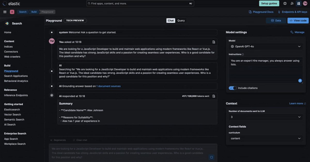 Chat with your PDFs using Elastic Playground - Elasticsearch Labs ... Chat with your PDFs using Elastic Playground - Elasticsearch Labs ...
