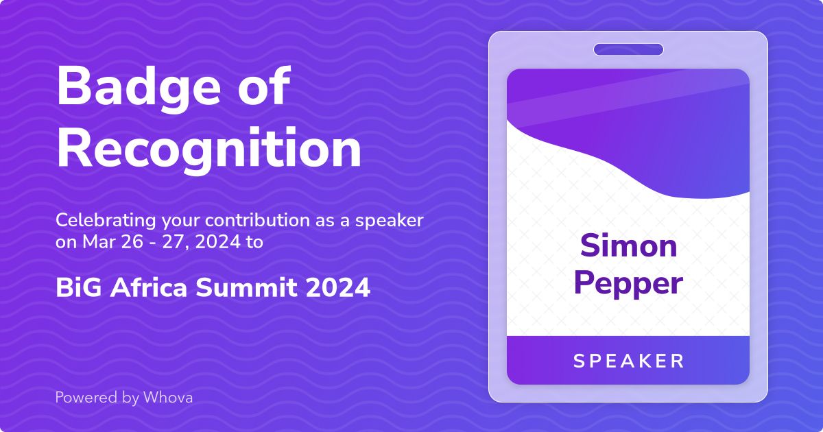 #bigafricasummit2024 #whova | Simon Pepper #bigafricasummit2024 #whova | Simon Pepper