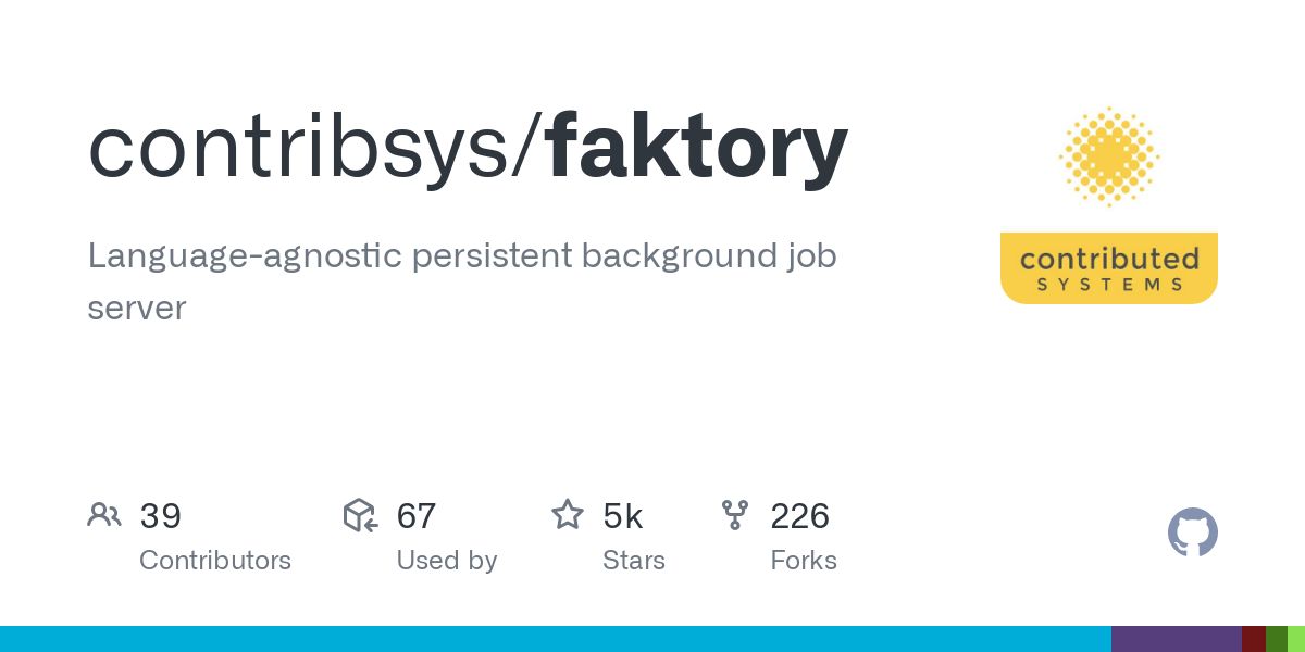 Gonzalo Martinez on LinkedIn: GitHub - contribsys/faktory: Language ... Gonzalo Martinez on LinkedIn: GitHub - contribsys/faktory: Language ...