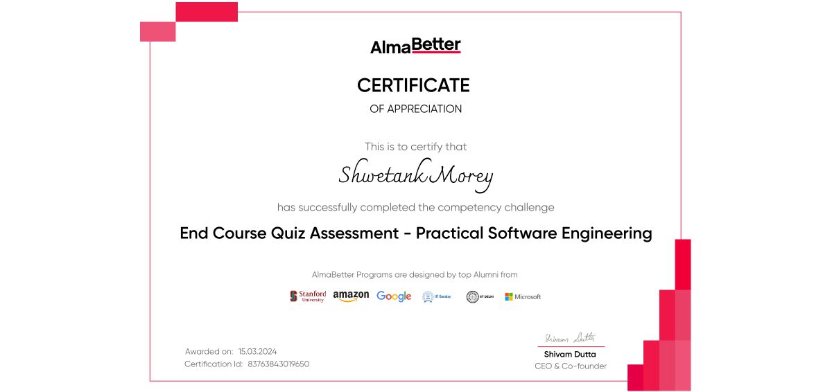 Shwetank Morey on LinkedIn: #sertifier #digitalbadge # ... Shwetank Morey on LinkedIn: #sertifier #digitalbadge # ...