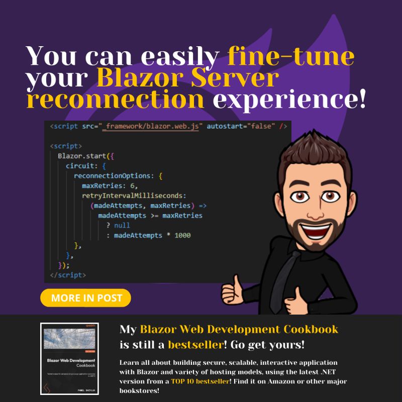 Pawel Bazyluk on LinkedIn: #blazor #dotnet9 #circuit #reconnection Pawel Bazyluk on LinkedIn: #blazor #dotnet9 #circuit #reconnection