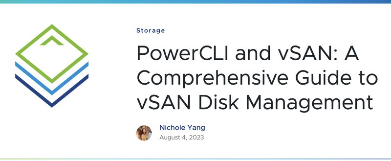 Vakhil Rajith Nair on LinkedIn: PowerCLI and vSAN: A Comprehensive ... Vakhil Rajith Nair on LinkedIn: PowerCLI and vSAN: A Comprehensive ...