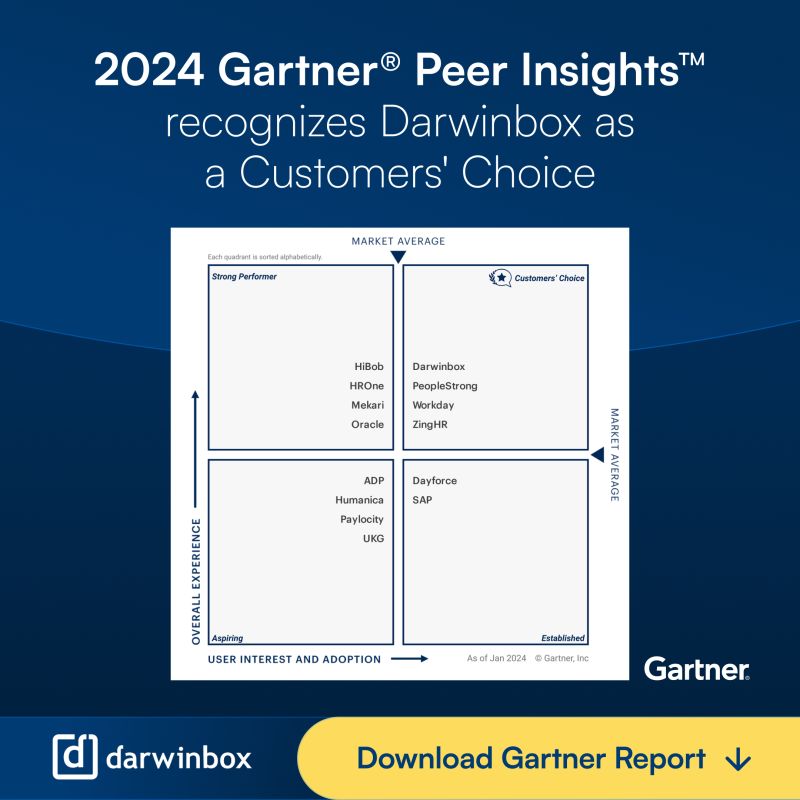 Darwinbox on LinkedIn: Darwinbox named #1 Customers’ Choice for 2024 ... Darwinbox on LinkedIn: Darwinbox named #1 Customers’ Choice for 2024 ...
