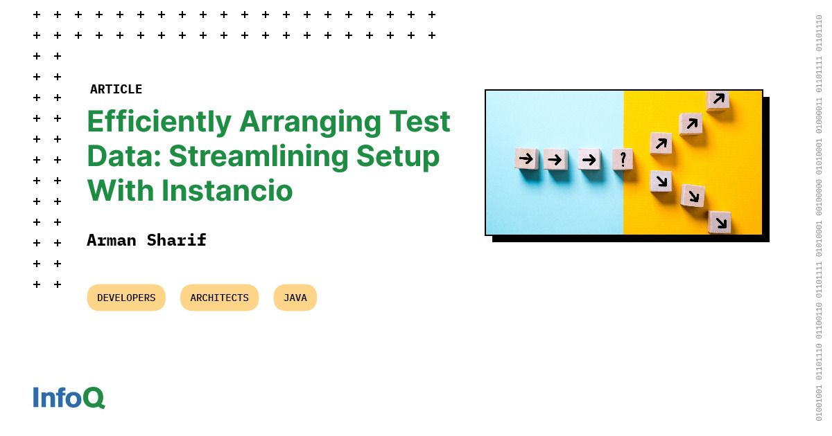 #instancio #infoq #java #testing #junit | InfoQ #instancio #infoq #java #testing #junit | InfoQ