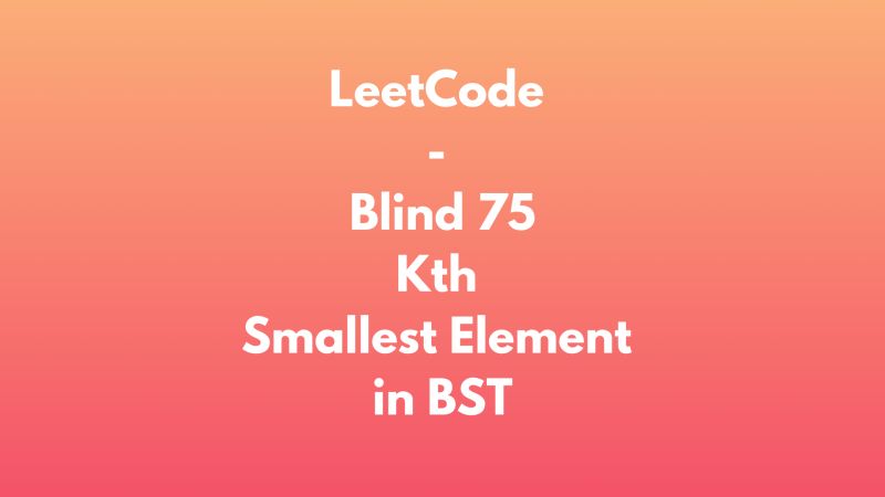 #leetcode #blind75 #kth_smallest_element_in_a_bst #swift | Dmytro Chumakov #leetcode #blind75 #kth_smallest_element_in_a_bst #swift | Dmytro Chumakov