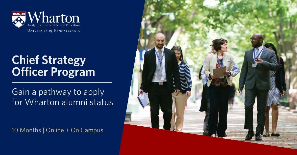 Wharton Executive Education | CSO Program on LinkedIn: #leadership # ... Wharton Executive Education | CSO Program on LinkedIn: #leadership # ...