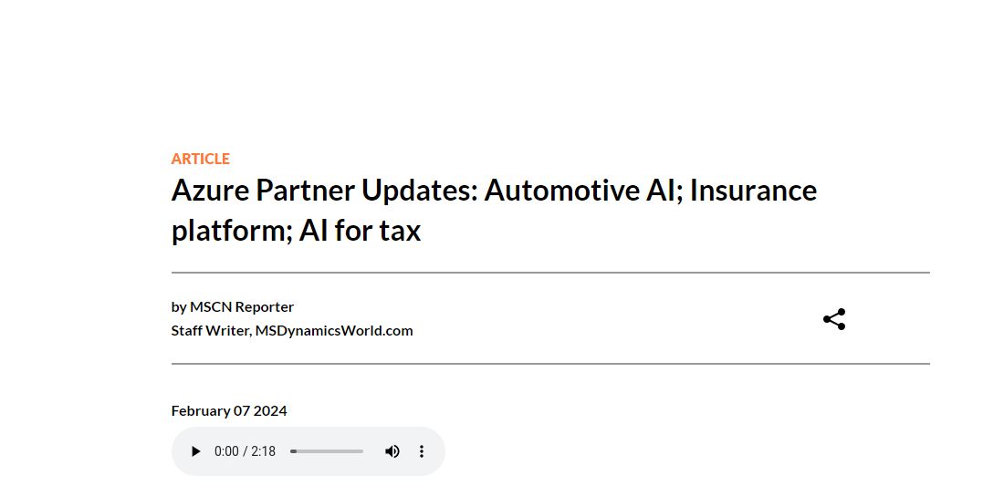 MSDynamicsWorld.com (MSDW) on LinkedIn: Azure Partner Updates ... MSDynamicsWorld.com (MSDW) on LinkedIn: Azure Partner Updates ...