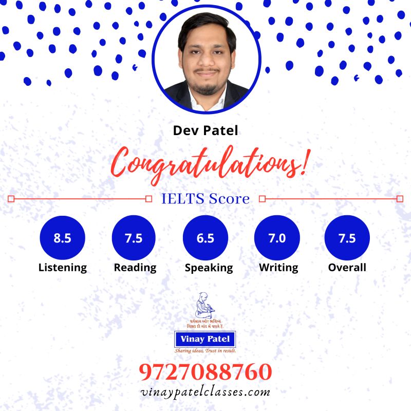 Vinay Patel Classes on LinkedIn: Another IELTS success story! Dev Patel ... Vinay Patel Classes on LinkedIn: Another IELTS success story! Dev Patel ...