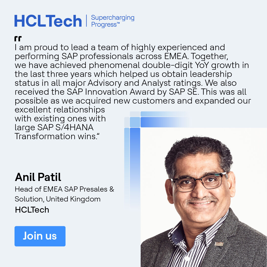 HCLTech on LinkedIn: SAP Careers: SAP Job Opportunities | HCLTech HCLTech on LinkedIn: SAP Careers: SAP Job Opportunities | HCLTech