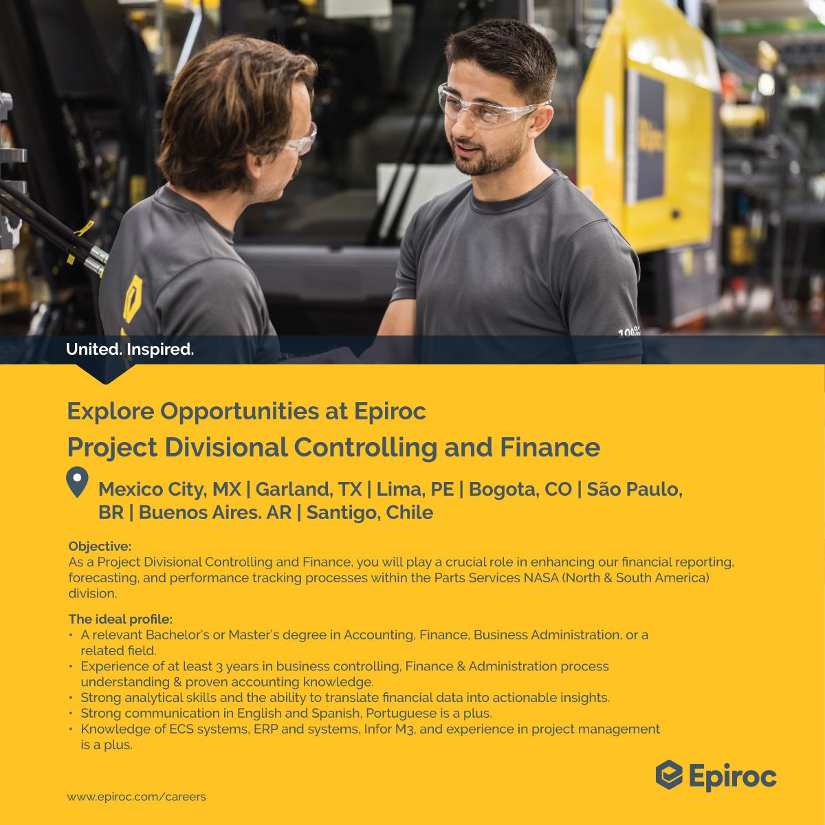Explore Opportunities at Epiroc Ready to take your career to new ... Explore Opportunities at Epiroc Ready to take your career to new ...