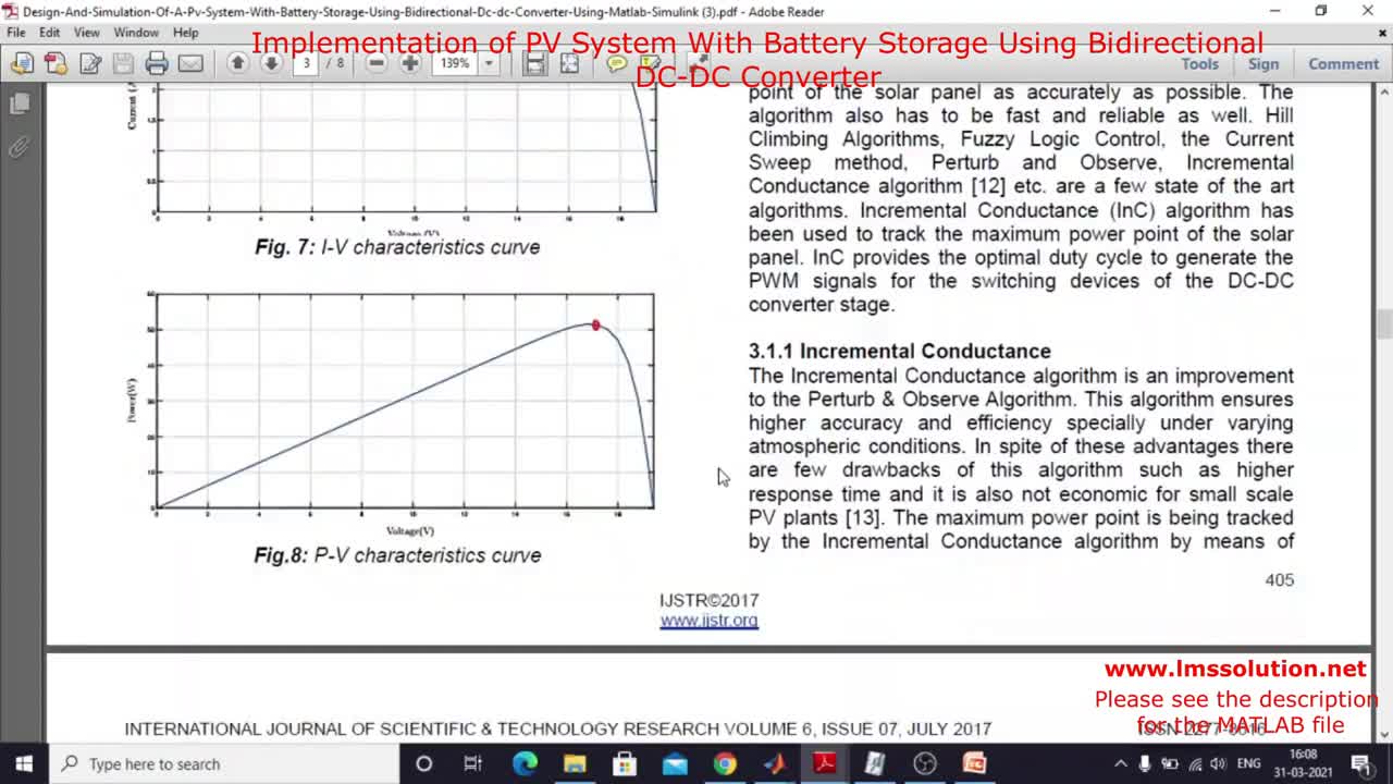 LMS Solution on LinkedIn: MATLAB Implementation of PV System with ... LMS Solution on LinkedIn: MATLAB Implementation of PV System with ...