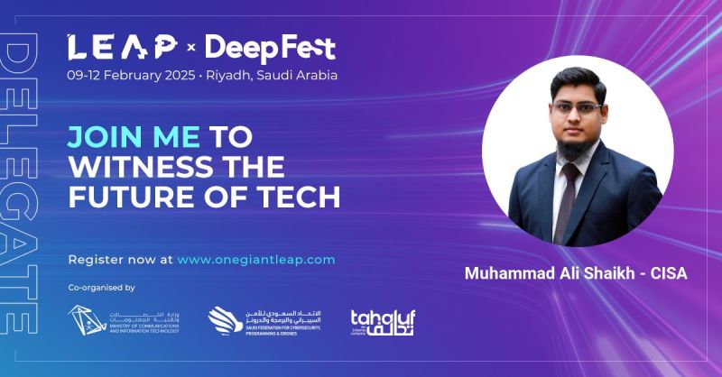 Muhammad Ali Shaikh - CISA on LinkedIn: #leap25 Muhammad Ali Shaikh - CISA on LinkedIn: #leap25