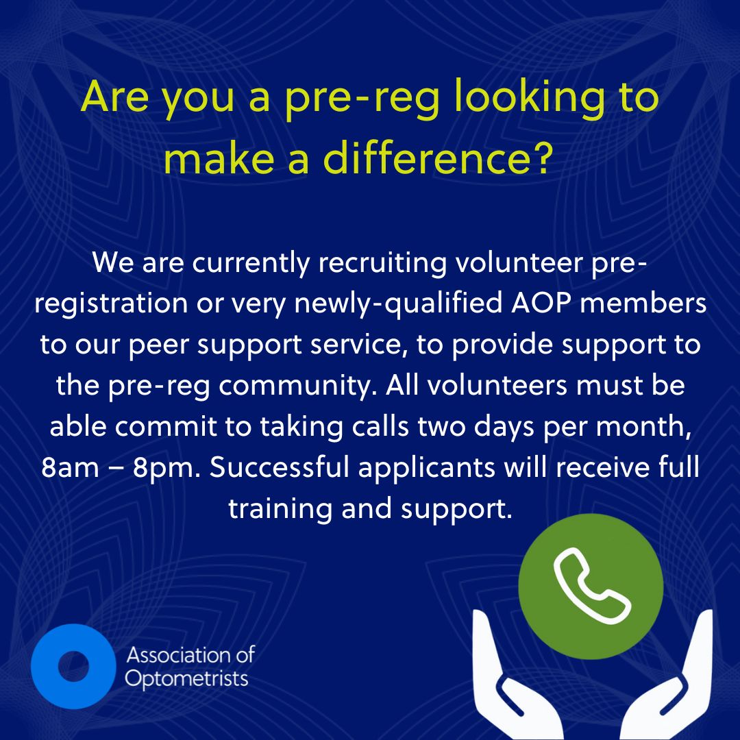 Association of Optometrists on LinkedIn: The AOP Peer Support Line ... Association of Optometrists on LinkedIn: The AOP Peer Support Line ...