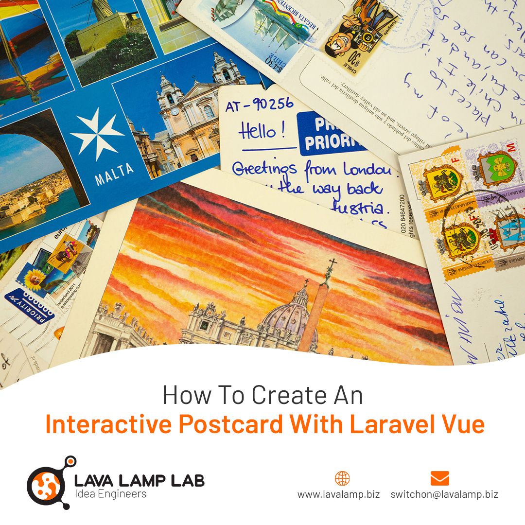 How to create an interactive postcard menu for Laravel 8 Vue | Lava ... How to create an interactive postcard menu for Laravel 8 Vue | Lava ...