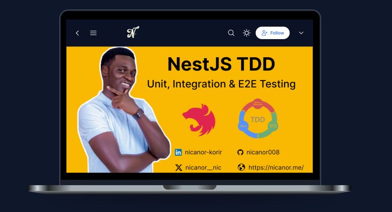 🚀 New Blog Post: Writing Unit and Integration Tests in NestJS 🚀 ... 🚀 New Blog Post: Writing Unit and Integration Tests in NestJS 🚀 ...