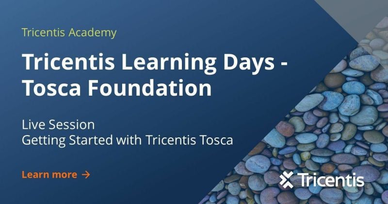 Michael Wagner on LinkedIn: Tricentis Learning Days - Tosca Foundation Michael Wagner on LinkedIn: Tricentis Learning Days - Tosca Foundation