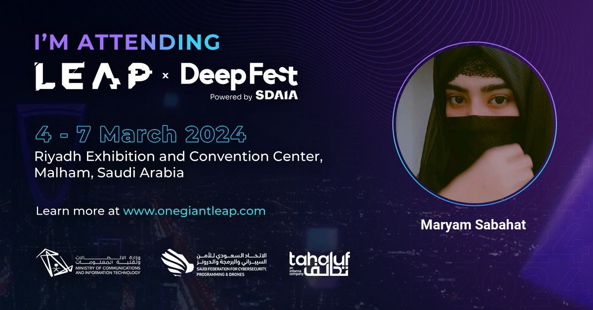 LEAP and DeepFest 2024 | Maryam Sabahat LEAP and DeepFest 2024 | Maryam Sabahat