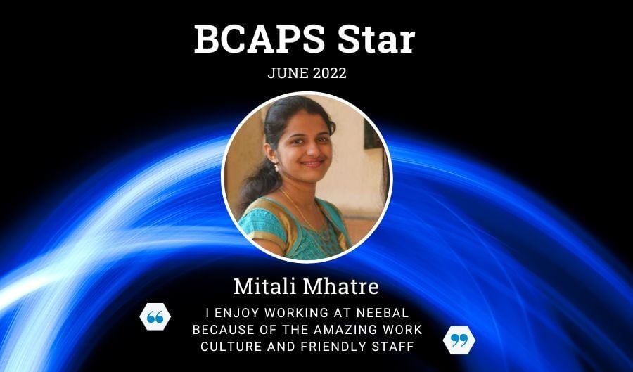 Neebal Technologies on LinkedIn: BCAPS Star, Mitali Mhatre Neebal Technologies on LinkedIn: BCAPS Star, Mitali Mhatre