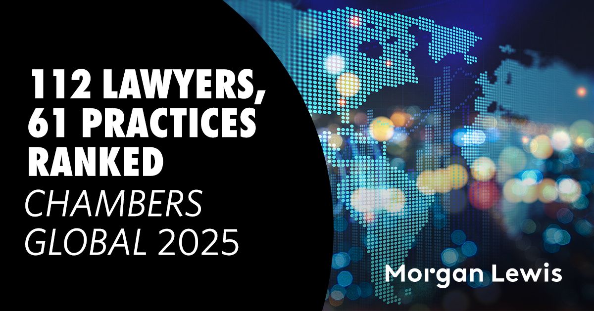 Morgan, Lewis & Bockius LLP on LinkedIn: We are proud to share that ... Morgan, Lewis & Bockius LLP on LinkedIn: We are proud to share that ...