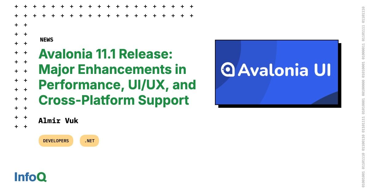 InfoQ on LinkedIn: #avalonia #infoq #dotnet InfoQ on LinkedIn: #avalonia #infoq #dotnet