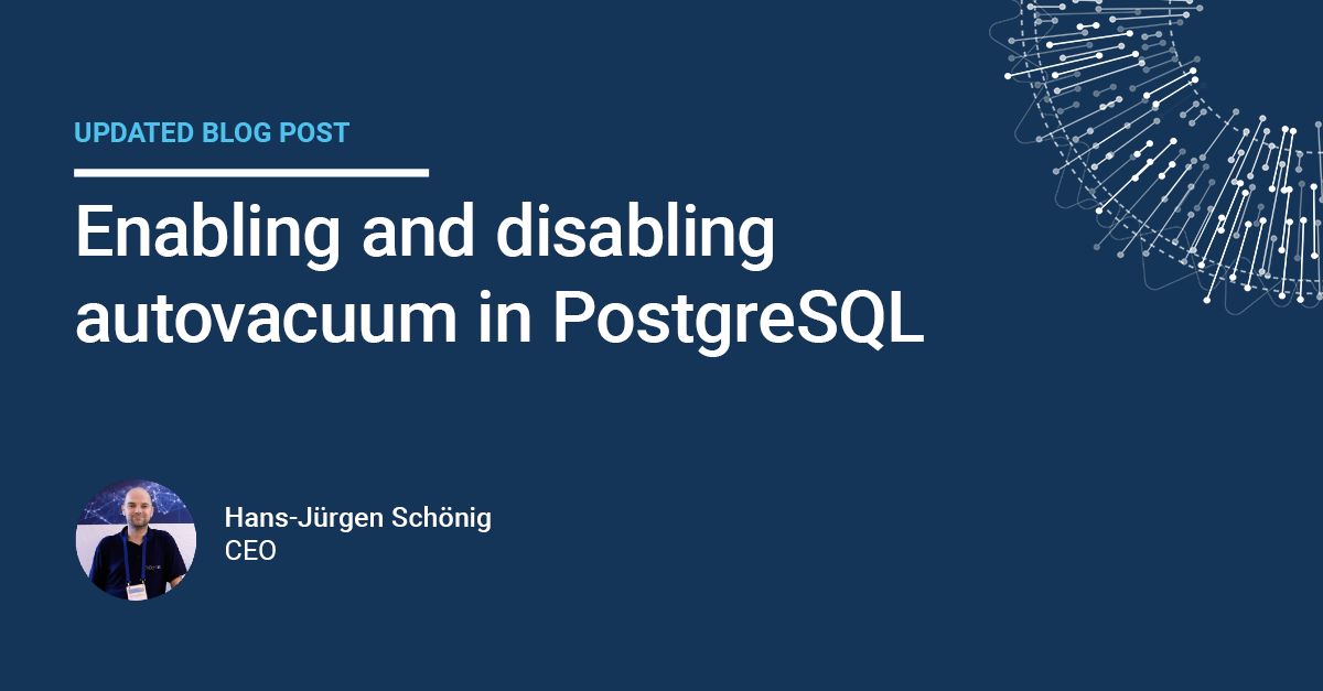 CYBERTEC PostgreSQL Services and Support on LinkedIn: #postgresql #dba ... CYBERTEC PostgreSQL Services and Support on LinkedIn: #postgresql #dba ...