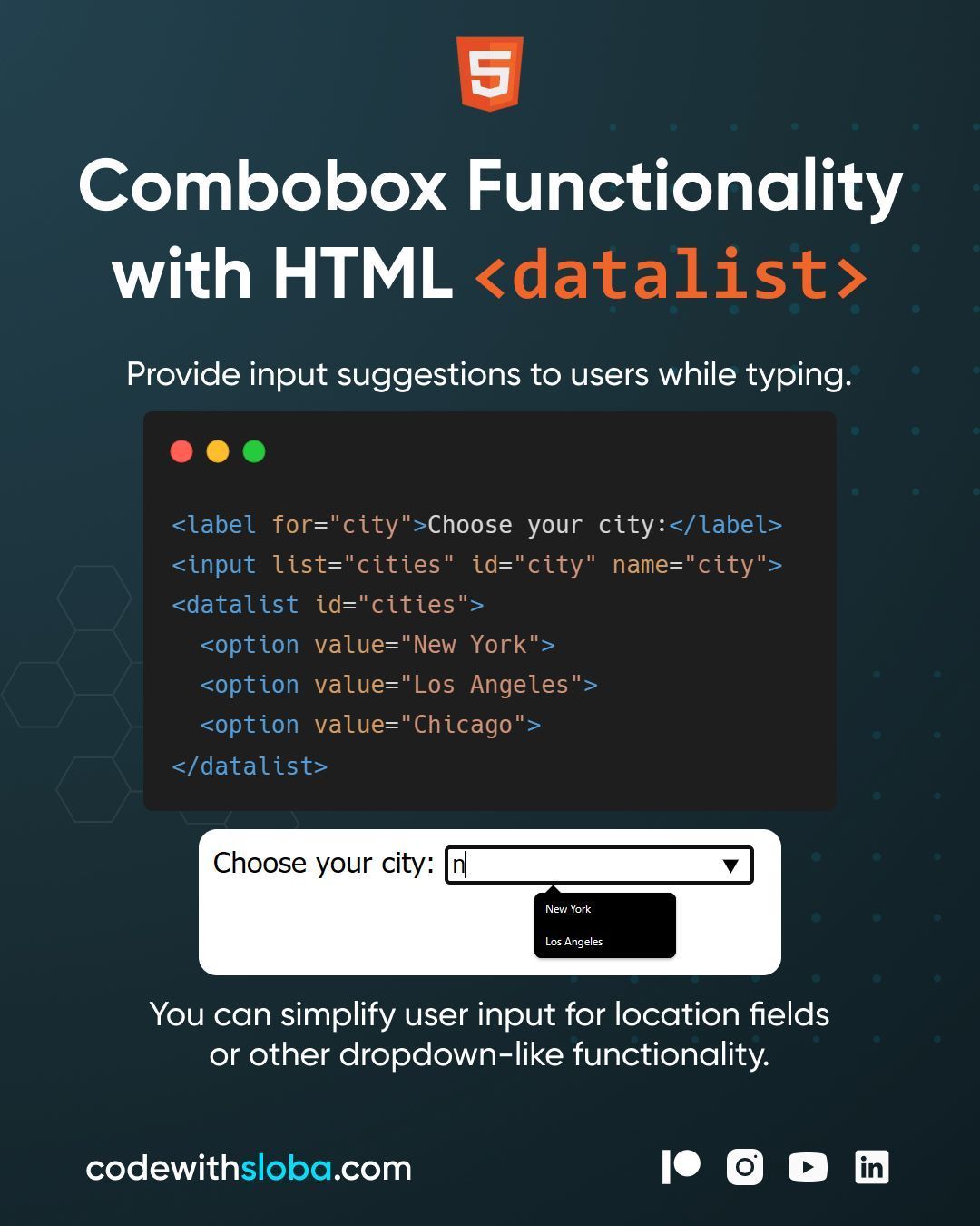 Slobodan Gajić on LinkedIn: #codewithsloba #programming #html Slobodan Gajić on LinkedIn: #codewithsloba #programming #html