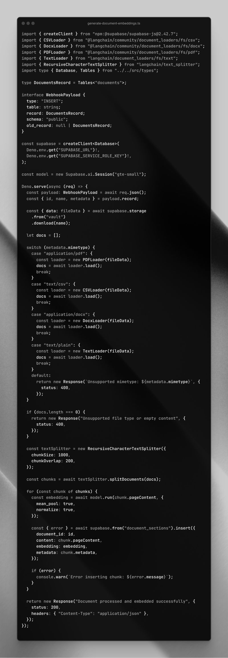 Pontus Abrahamsson on LinkedIn: Generate embeddings from PDFs, CSVs ... Pontus Abrahamsson on LinkedIn: Generate embeddings from PDFs, CSVs ...