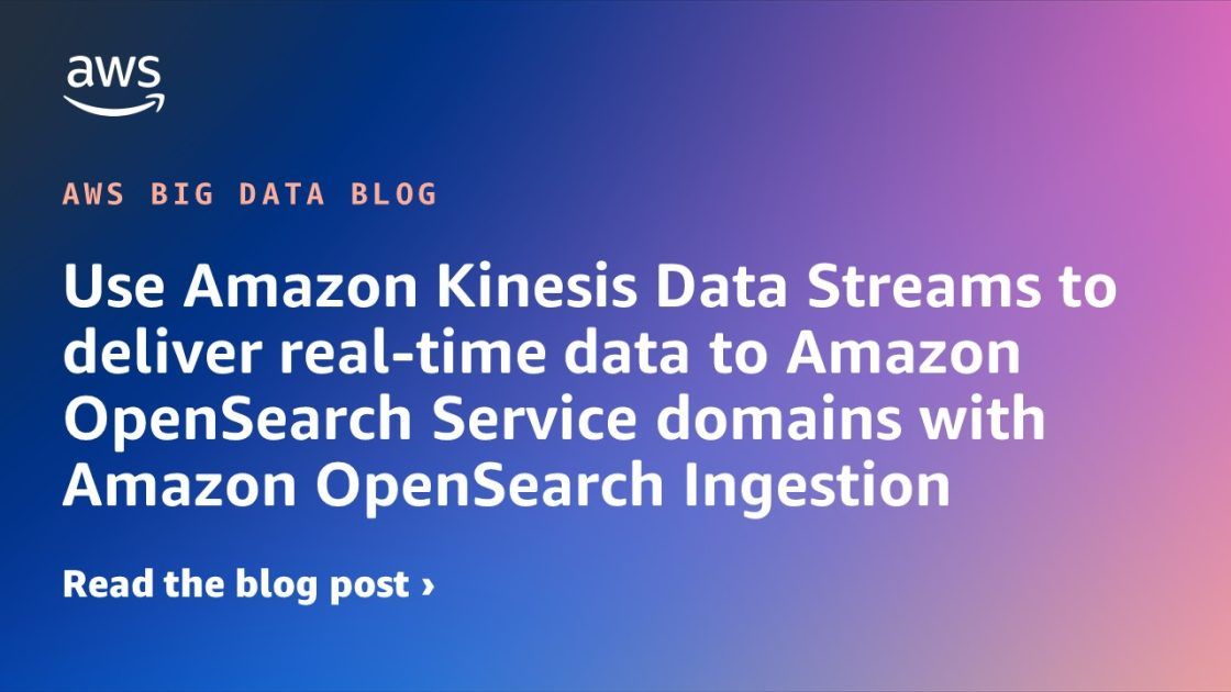 Rodrigo Prado on LinkedIn: Use Amazon Kinesis Data Streams to deliver ... Rodrigo Prado on LinkedIn: Use Amazon Kinesis Data Streams to deliver ...