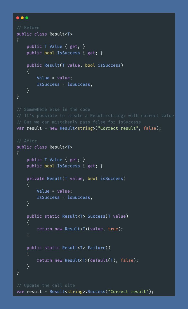 Kristijan Kralj on LinkedIn: Instead of: → Using constructors to create ... Kristijan Kralj on LinkedIn: Instead of: → Using constructors to create ...
