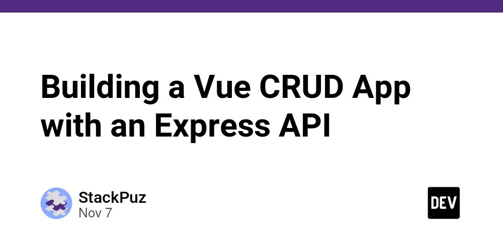 Vue.js Developers on LinkedIn: Building a Vue CRUD App with an Express API Vue.js Developers on LinkedIn: Building a Vue CRUD App with an Express API