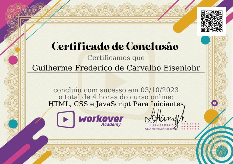 Guilherme Eisenlohr on LinkedIn: HTML, CSS e JavaScript Para Iniciantes Guilherme Eisenlohr on LinkedIn: HTML, CSS e JavaScript Para Iniciantes