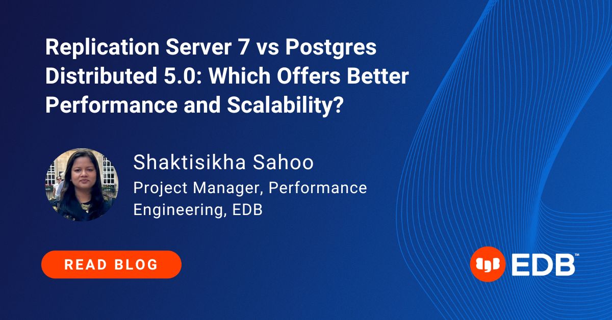 Richard Yen on LinkedIn: Replication Server 7 vs Postgres Distributed 5 ... Richard Yen on LinkedIn: Replication Server 7 vs Postgres Distributed 5 ...