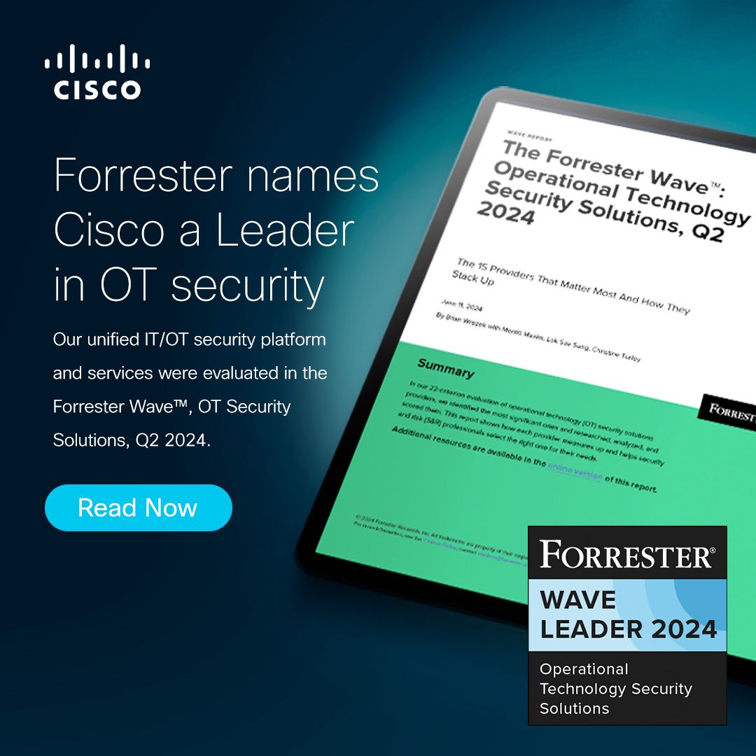 Cisco Industrial IoT on LinkedIn: Forrester Names Cisco a Leader in OT ... Cisco Industrial IoT on LinkedIn: Forrester Names Cisco a Leader in OT ...