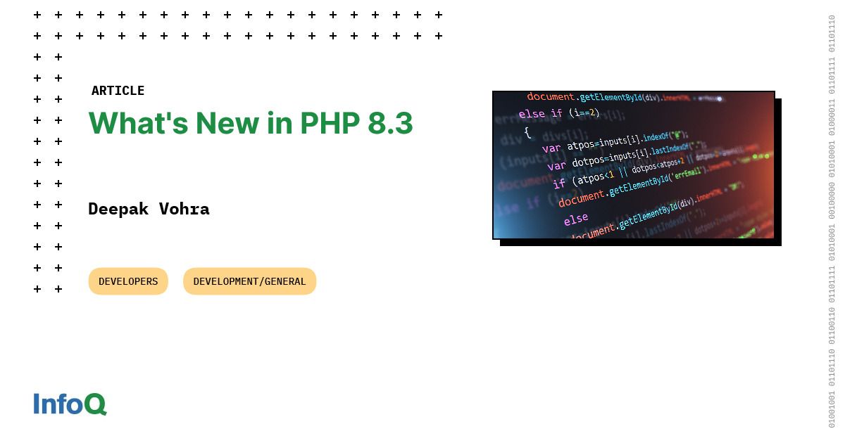 #php #infoq #programminglanguages #softwaredevelopment | InfoQ #php #infoq #programminglanguages #softwaredevelopment | InfoQ