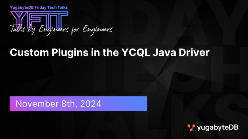 Yugabyte on LinkedIn: #yugabytedb #community #postgresql #cloudnative # ... Yugabyte on LinkedIn: #yugabytedb #community #postgresql #cloudnative # ...