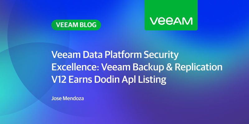 Veeam Software on LinkedIn: DoDIN APL Certified: Veeam Backup ... Veeam Software on LinkedIn: DoDIN APL Certified: Veeam Backup ...