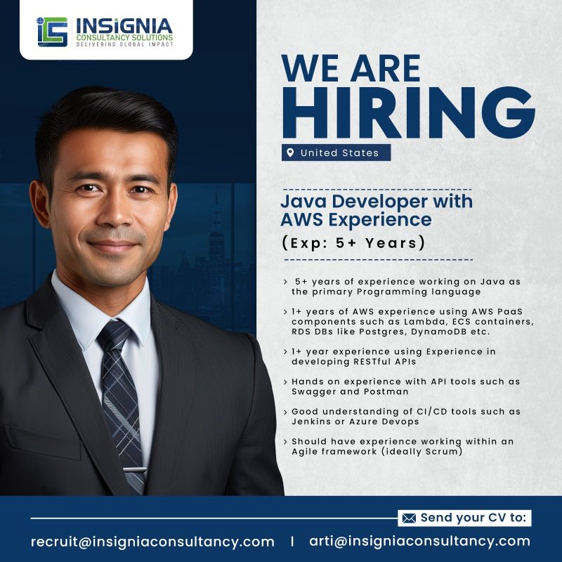 Insignia Consultancy Solutions on LinkedIn: #javadeveloper #jobopening ... Insignia Consultancy Solutions on LinkedIn: #javadeveloper #jobopening ...