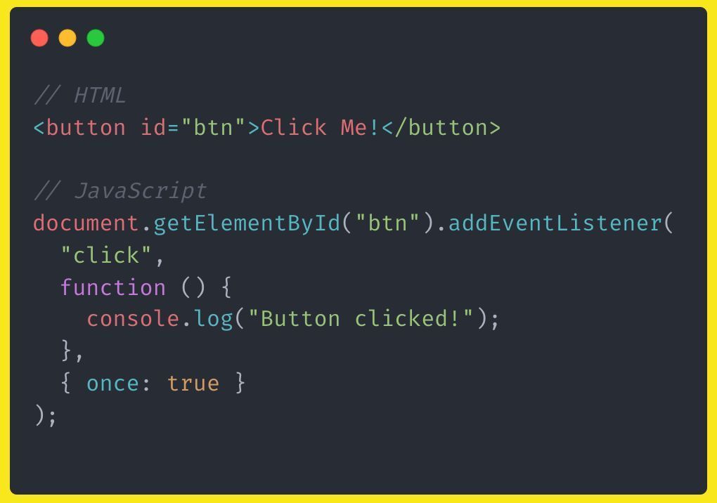How to create event handlers with addEventListener | Yogesh Chavan ... How to create event handlers with addEventListener | Yogesh Chavan ...