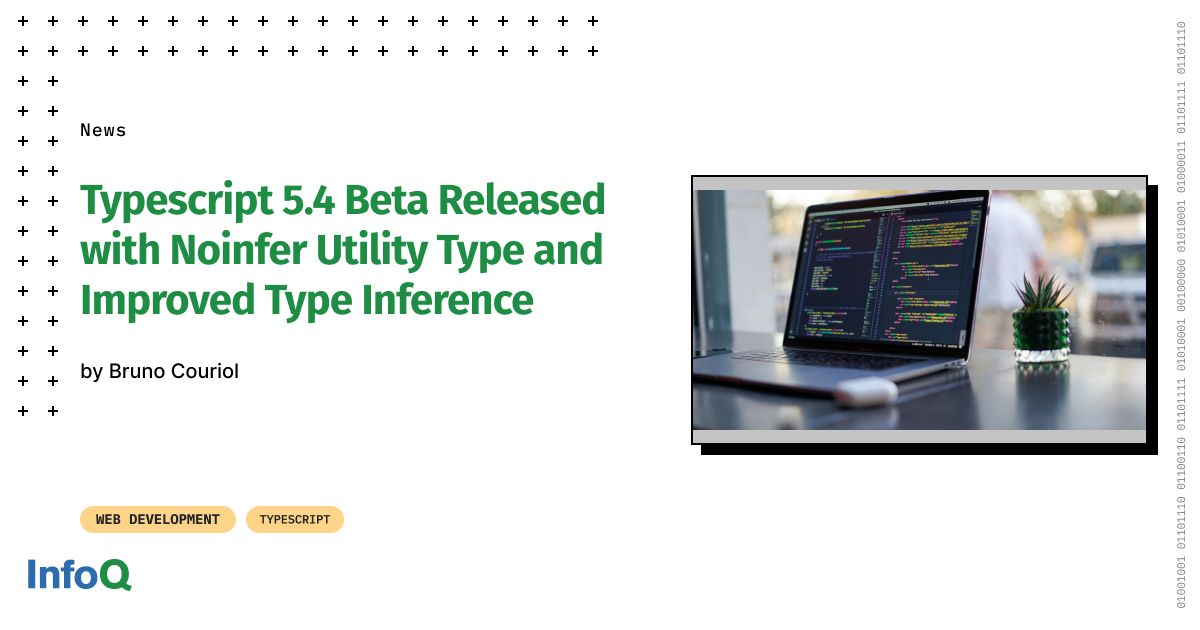 TypeScript 5.4 beta introduces new features | InfoQ posted on the topic ... TypeScript 5.4 beta introduces new features | InfoQ posted on the topic ...