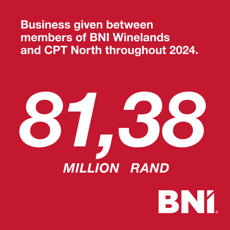 BNI Cape Town North and Winelands - South Africa on LinkedIn: Year to ... BNI Cape Town North and Winelands - South Africa on LinkedIn: Year to ...