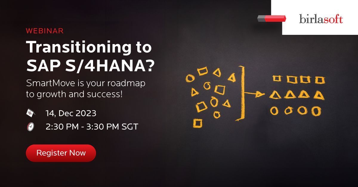 Birlasoft on LinkedIn: Webinar: Seamless S/4HANA Transformations with ... Birlasoft on LinkedIn: Webinar: Seamless S/4HANA Transformations with ...