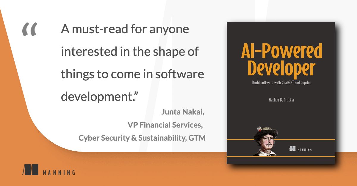 Manning Publications Co. on LinkedIn: AI-Powered Developer Manning Publications Co. on LinkedIn: AI-Powered Developer
