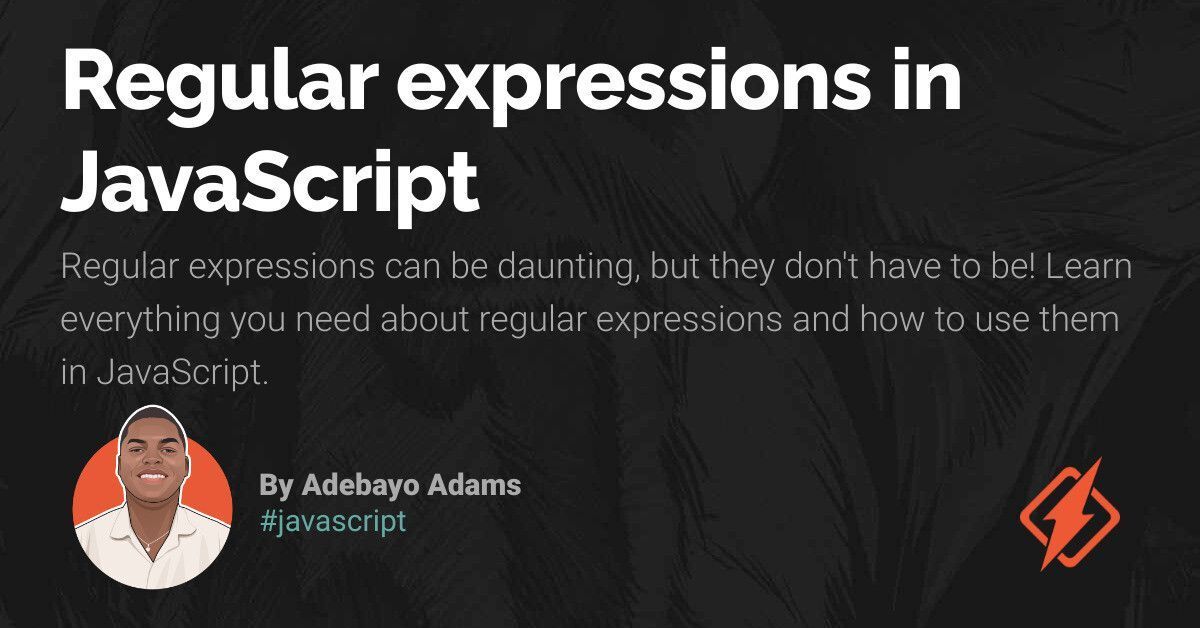 Liran Tal on LinkedIn: Regular expressions in JavaScript Liran Tal on LinkedIn: Regular expressions in JavaScript