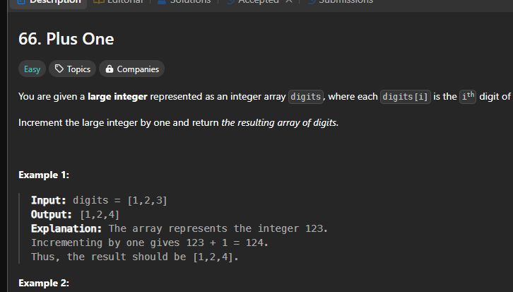 Prottoy Sarker on LinkedIn: LeetCode Problem 66. Plus One Prottoy Sarker on LinkedIn: LeetCode Problem 66. Plus One