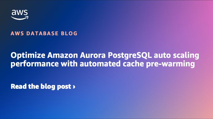 Rodrigo Prado on LinkedIn: Optimize Amazon Aurora PostgreSQL auto ... Rodrigo Prado on LinkedIn: Optimize Amazon Aurora PostgreSQL auto ...