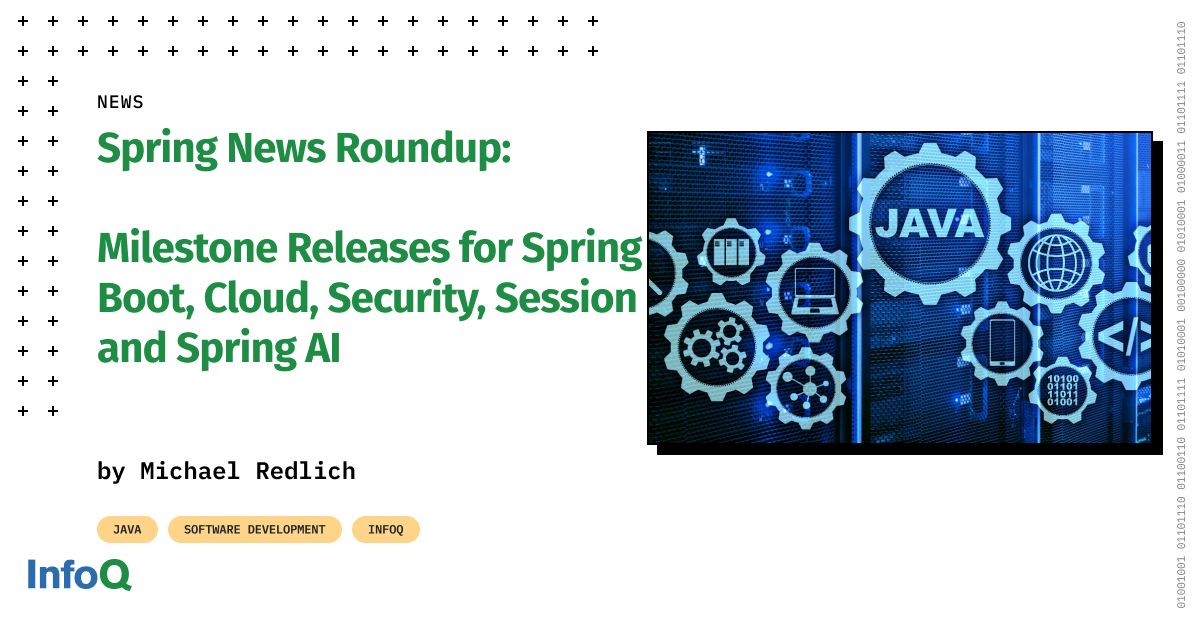 InfoQ on LinkedIn: #spring #java #springdata #springcloud #springboot # ... InfoQ on LinkedIn: #spring #java #springdata #springcloud #springboot # ...