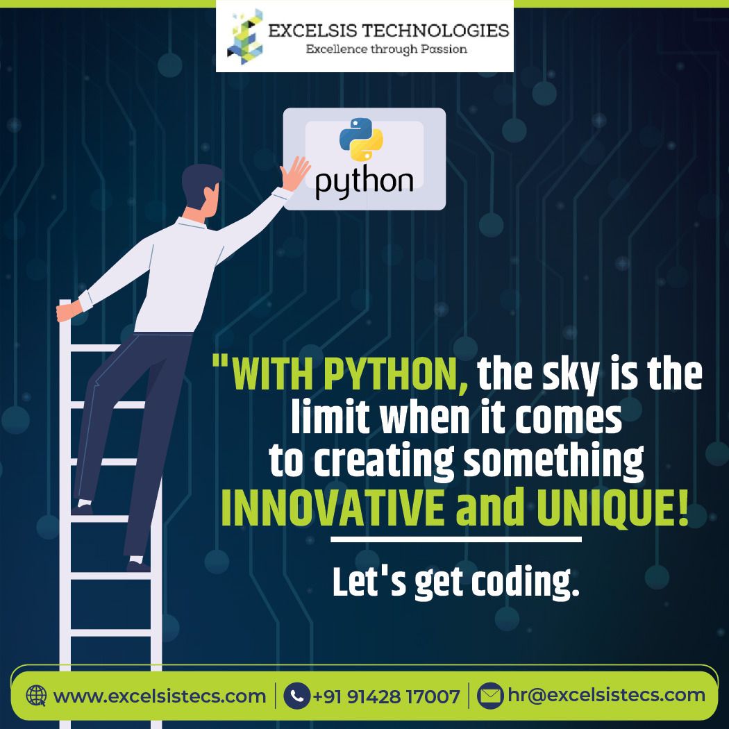 Excelsis Technologies Excelsis on LinkedIn: #python #pythonprogramming ... Excelsis Technologies Excelsis on LinkedIn: #python #pythonprogramming ...